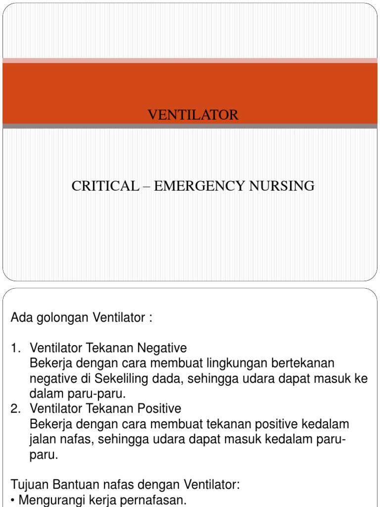 VENTILATOR MANAGEMENT | PDF