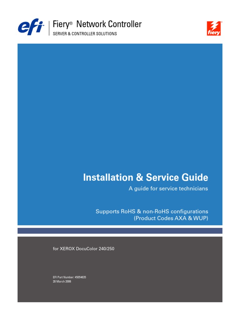 Fiery Network Controller: Installation & Service Guide | PDF | License | Electrostatic Discharge
