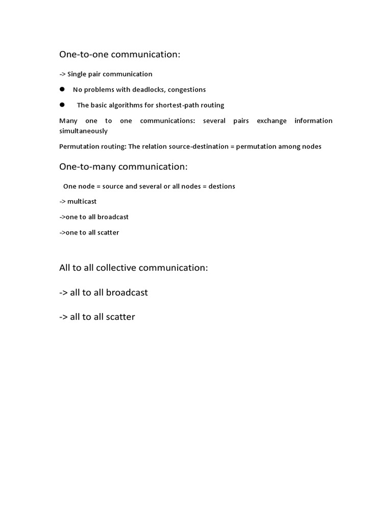 One-To-One Communication | PDF