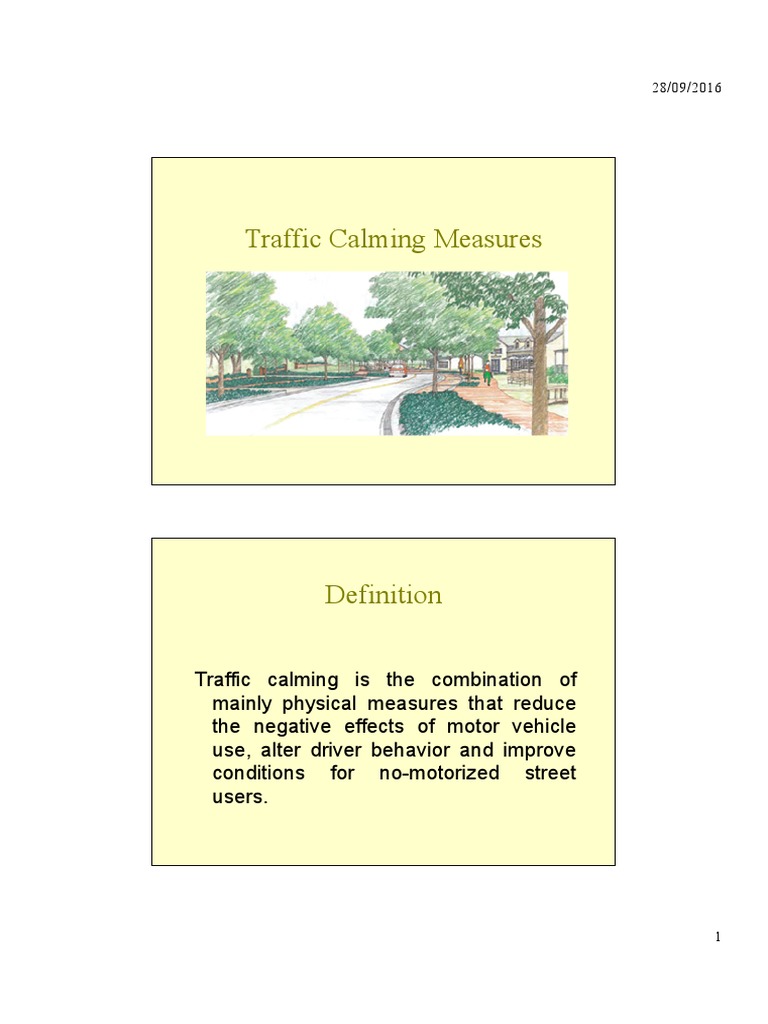 Traffic Calming | PDF | Traffic | Intersection (Road)