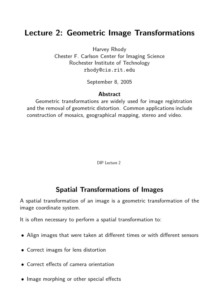 Transformations PDF | PDF | Mathematical Objects | Mathematical Analysis