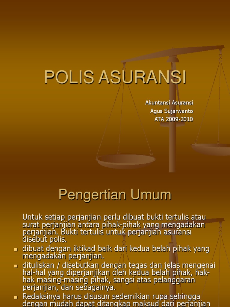 Polis Asuransi | PDF