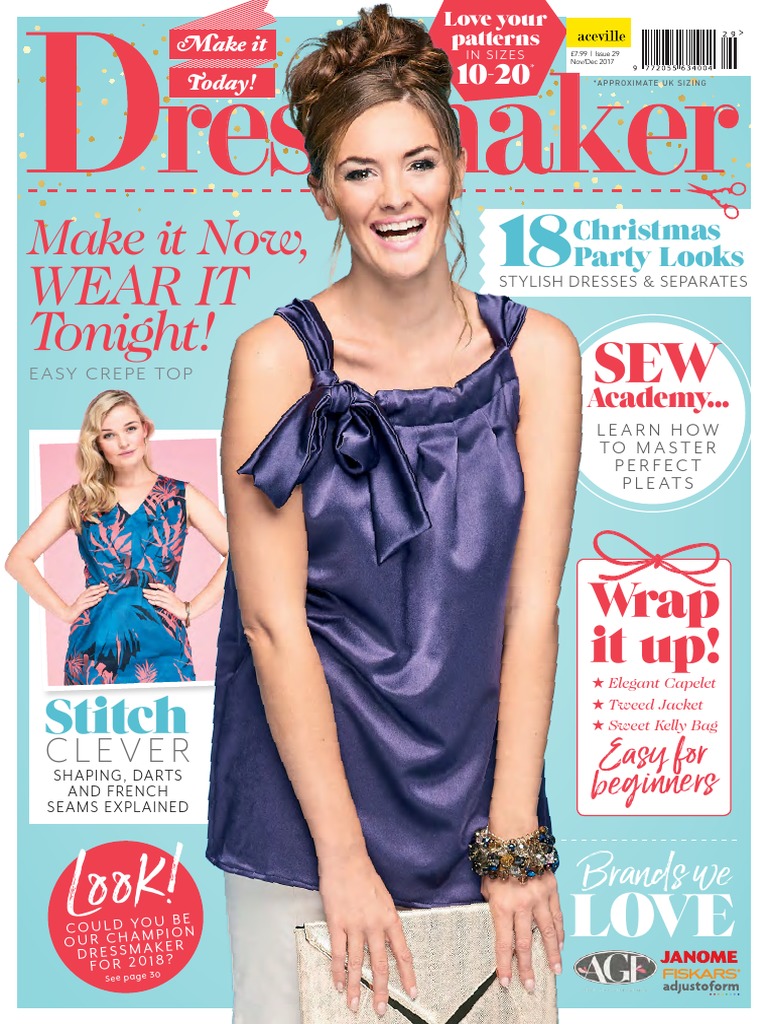 Dressmaker NovemberDecember 2017 PDF | PDF | Sewing | Clothing