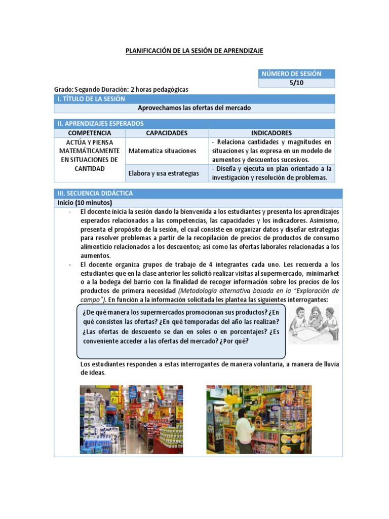 Sesion Jec Porcentajes | PDF | Oferta (economía) | Precios