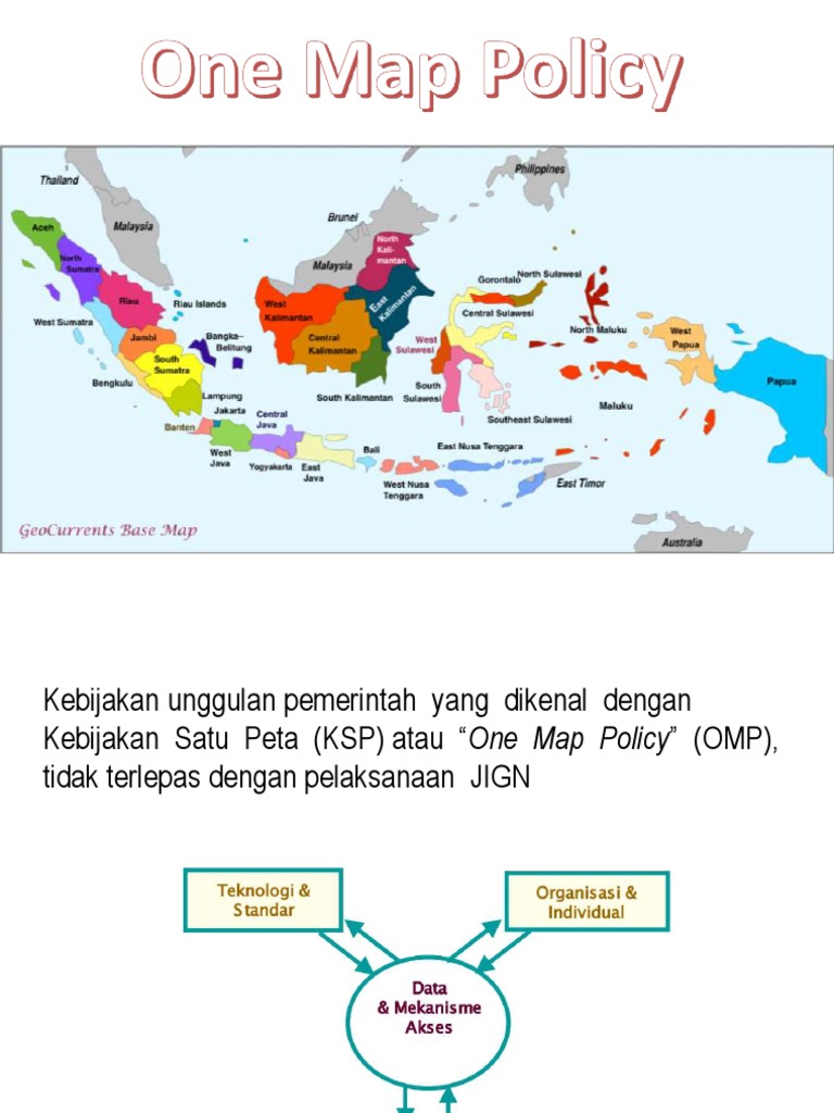 One Map Policy 2016 PDF | PDF | Sistem Informasi Geografis | Metadata