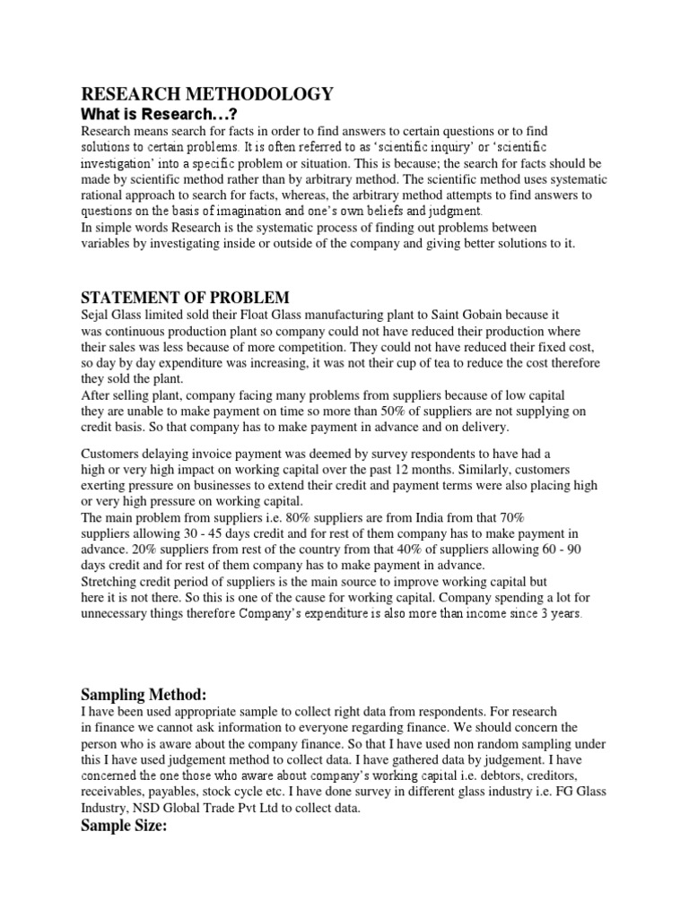 Research Methodology | PDF | Survey Methodology | Supply Chain