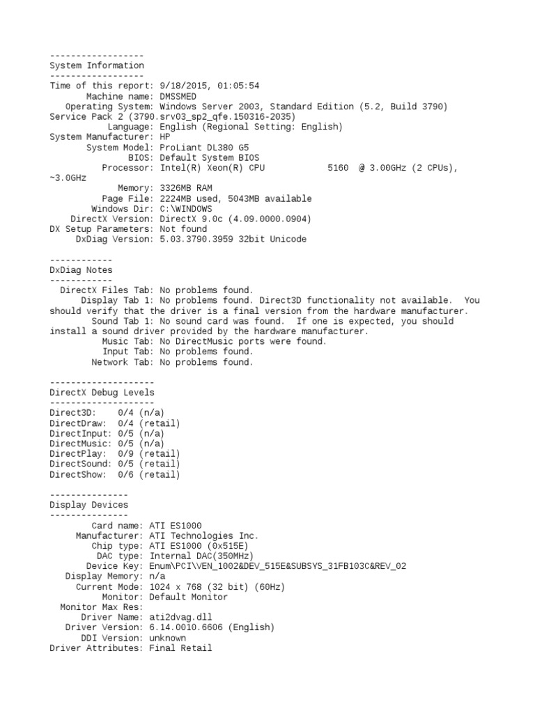 DX Diag | PDF | Digital Electronics | Computer Related Introductions
