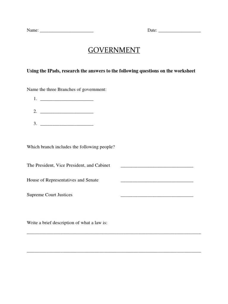 Understanding U.S. Government Branches | PDF | Social Science