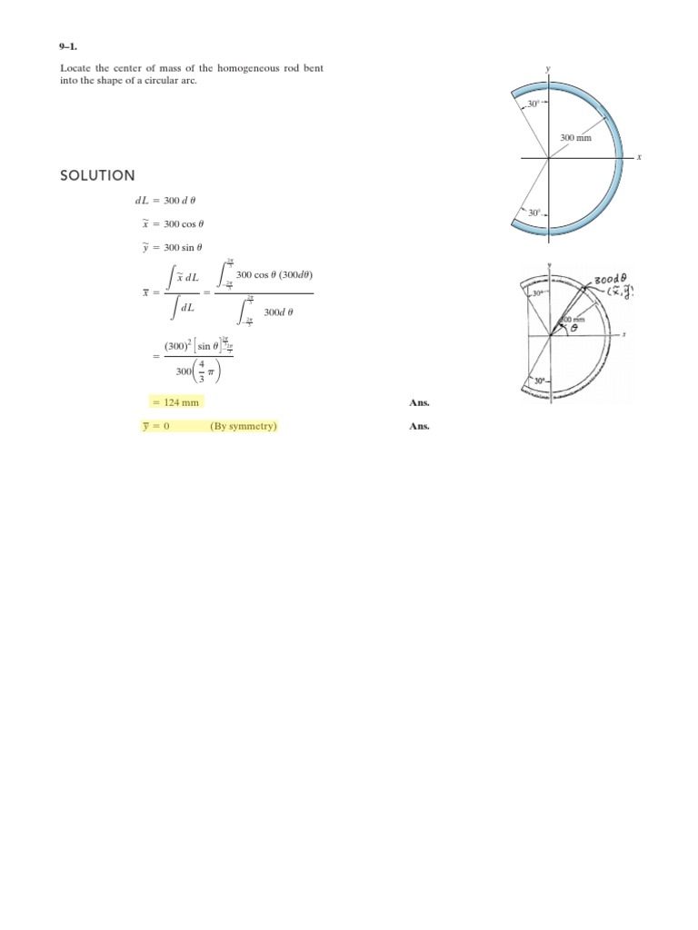 Statics 13esi Solutions-Manual Chapter 9 | PDF | Physical Quantities ...