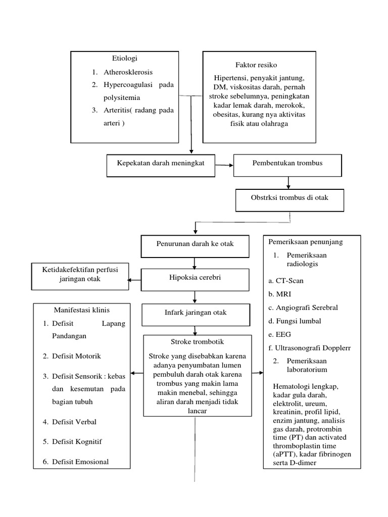 Skema LP Stroke Trombotik | PDF
