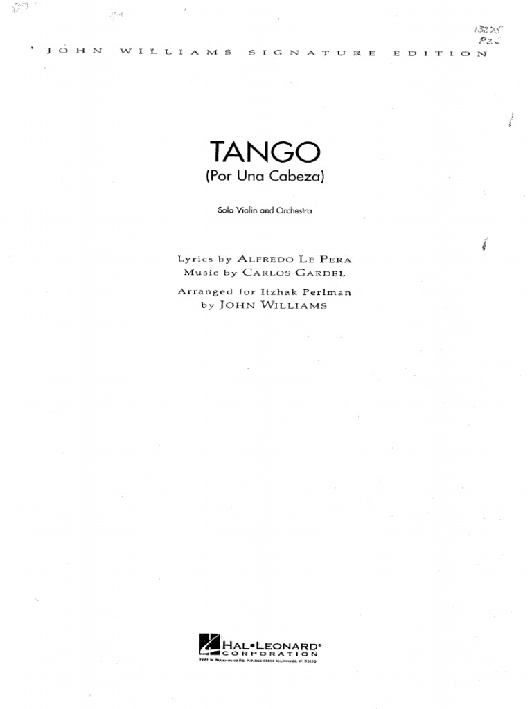 Tango - Partitura | PDF