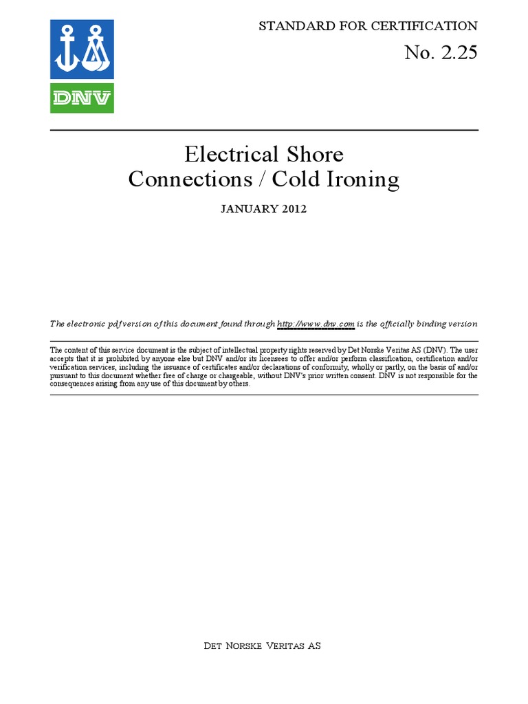 Electrical Shore Connections | PDF | Ac Power Plugs And Sockets ...