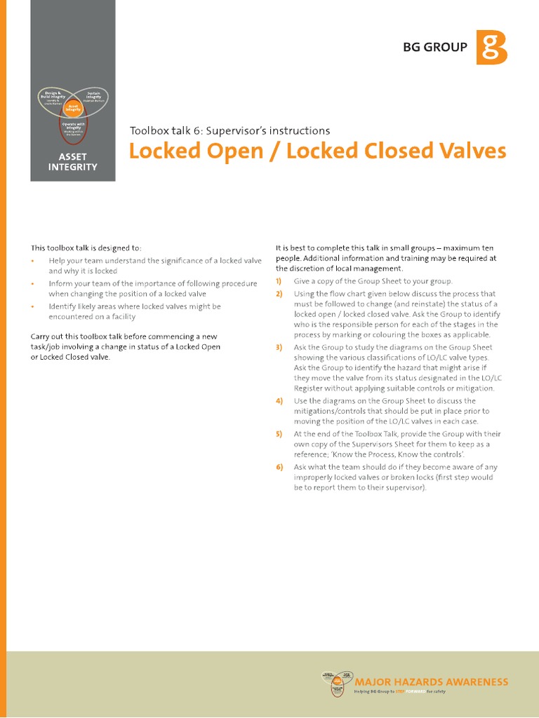 LO-LC Valves BG Group | PDF | Systems Engineering | Information Technology