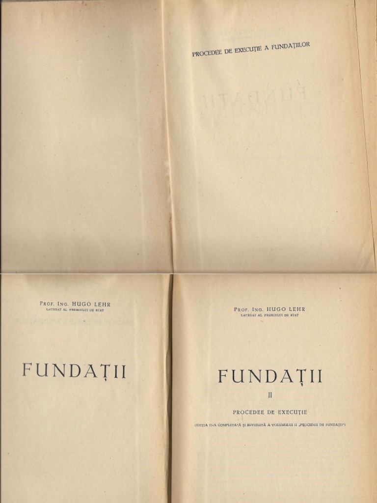 Hugo Lehr - Fundatii Vol2 | PDF