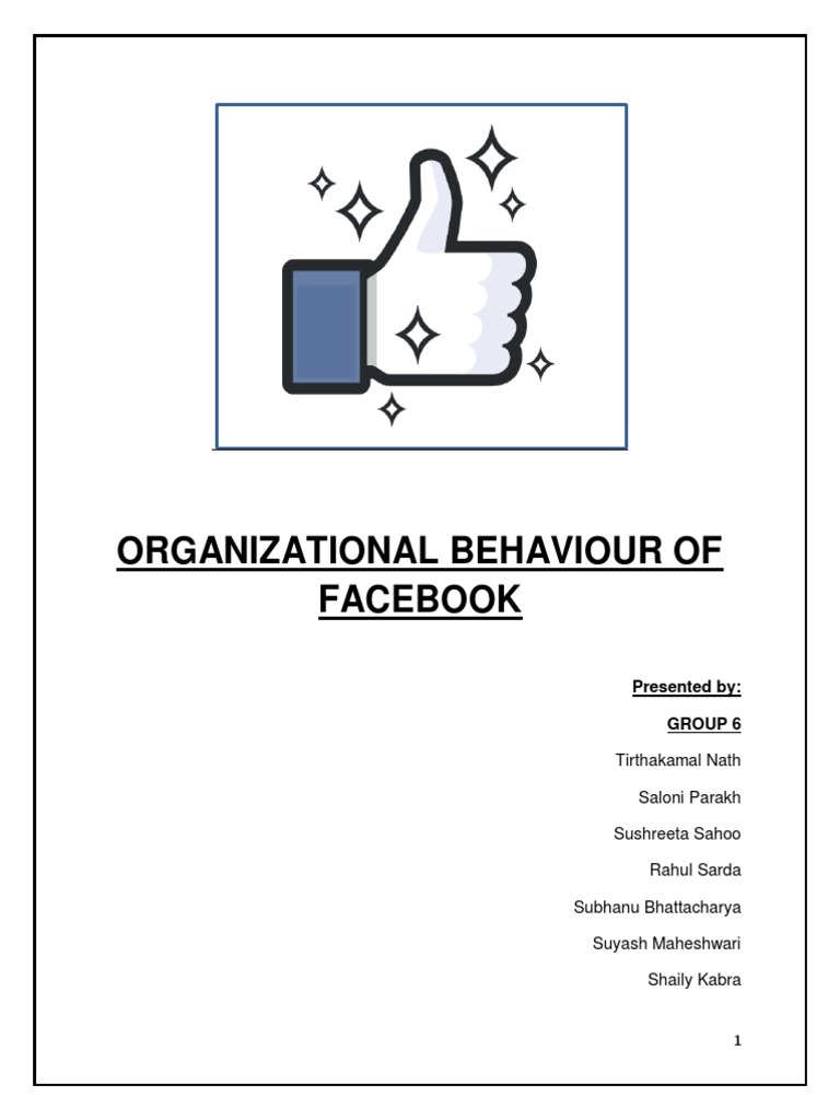 Organizational Structure and Culture of Facebook | PDF | Facebook ...