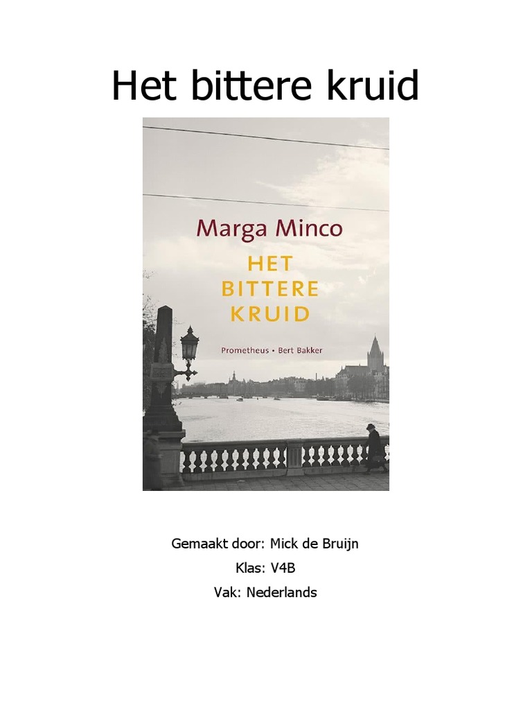 Nederlands Verslag Het Bittere Kruid | PDF