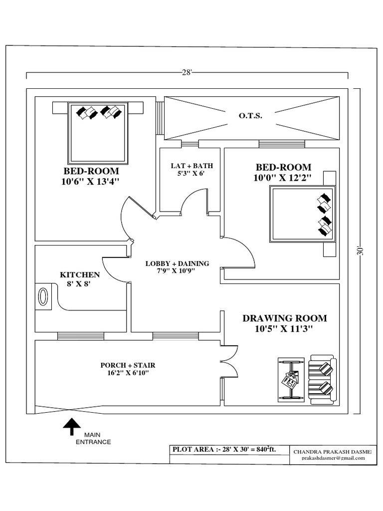 30 X 28 Plan 6-12-17 PDF | PDF | Houses | Buildings And Structures