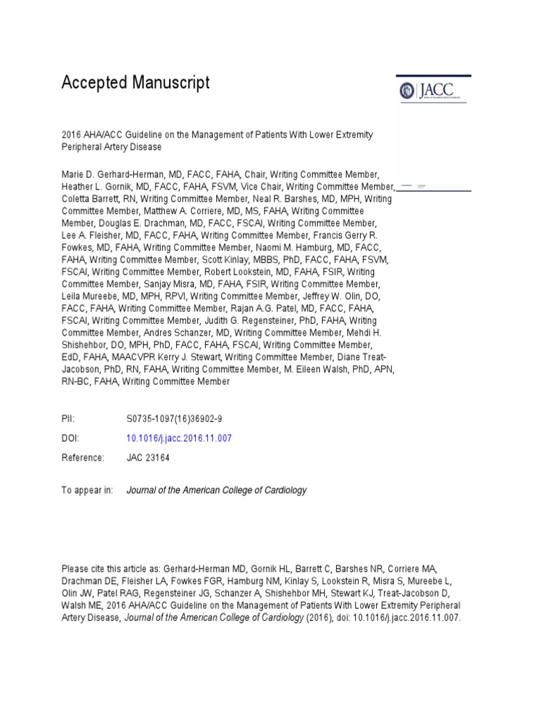 2016 Acc Pad | PDF | Randomized Controlled Trial | Cardiovascular Diseases