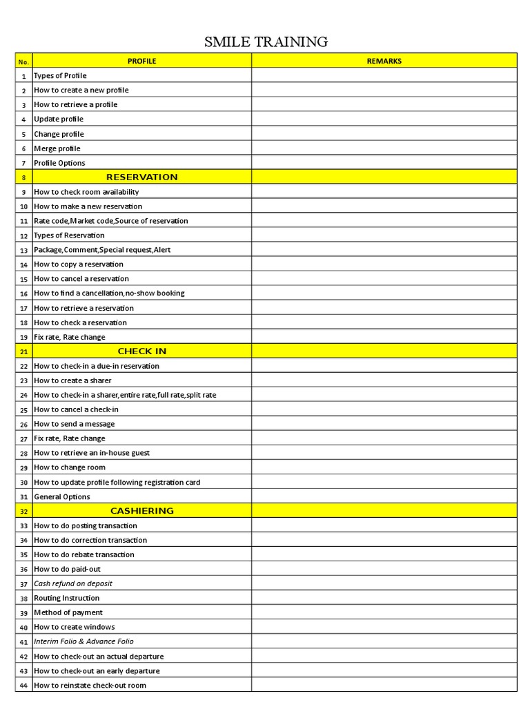 Training Smile | PDF