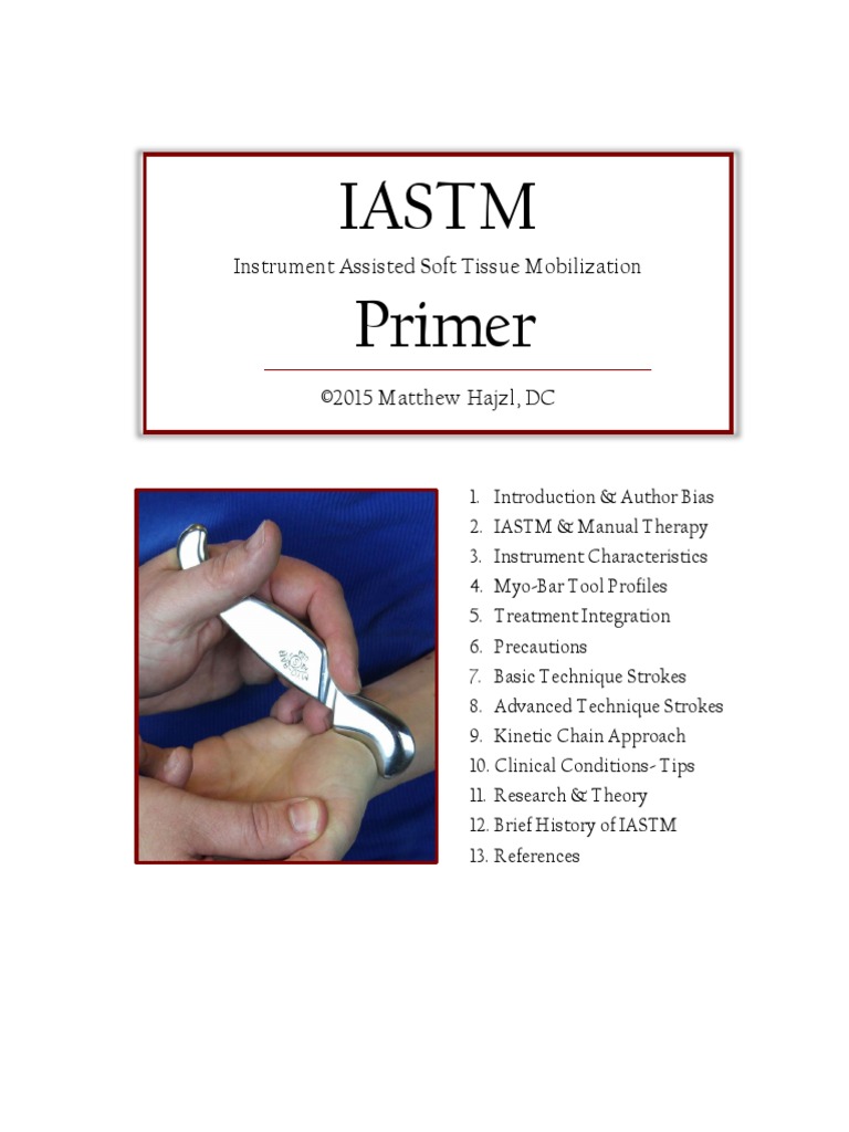 IASTM Primer MyoBar PDF Updated | PDF | Manual Therapy | Stroke