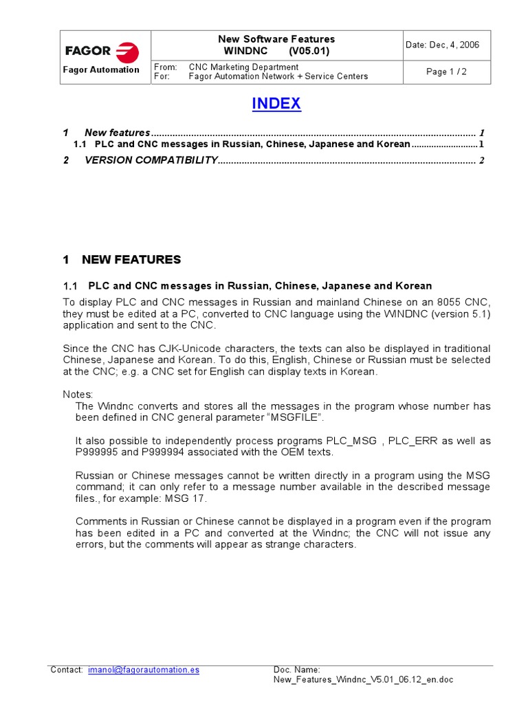 WinDNC - V05 - 01 English PDF | PDF | Numerical Control | Text File