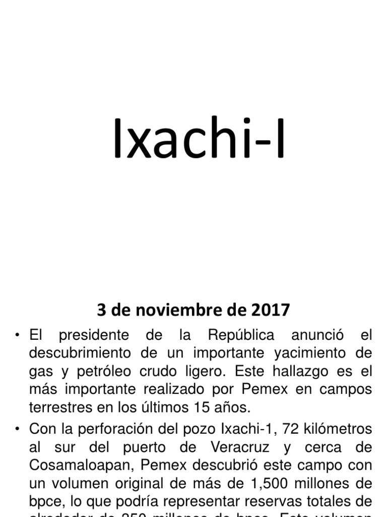 Ixachi I | PDF