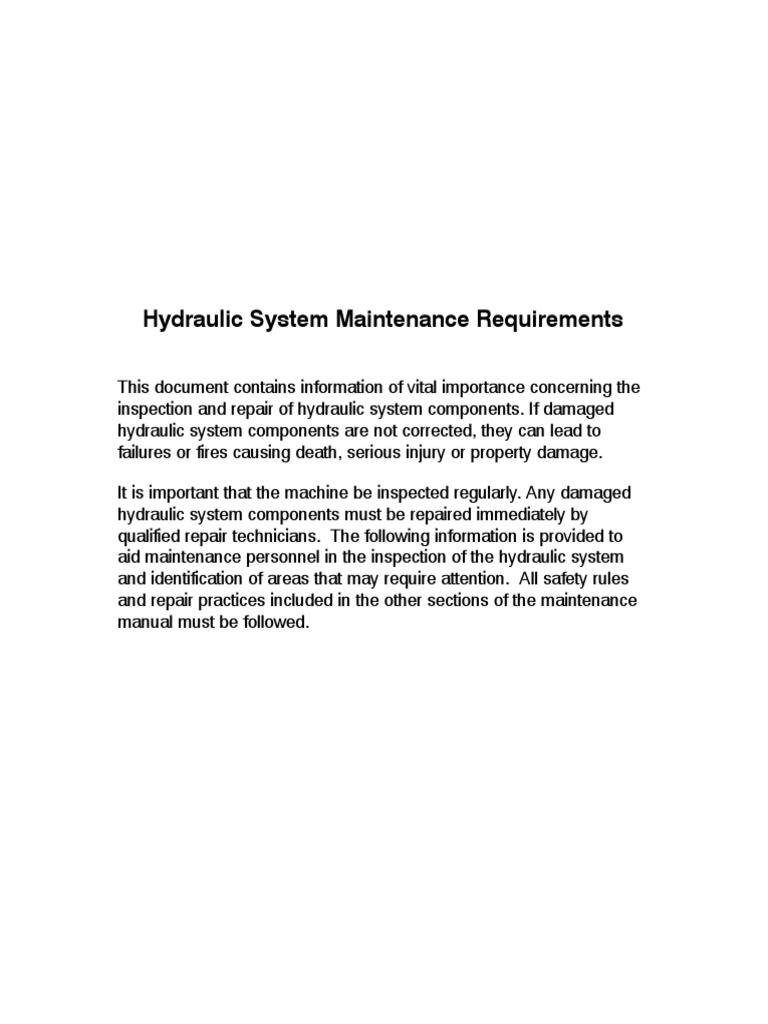 01 Hydrualic System Requirements | PDF | Electrical Connector | Truck