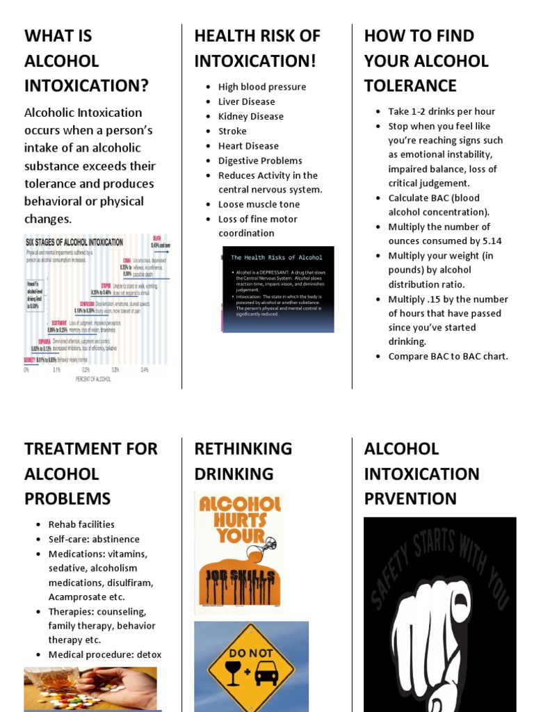 What Is Alcohol Intoxication Brochure | PDF | Alcoholism | Alcohol ...