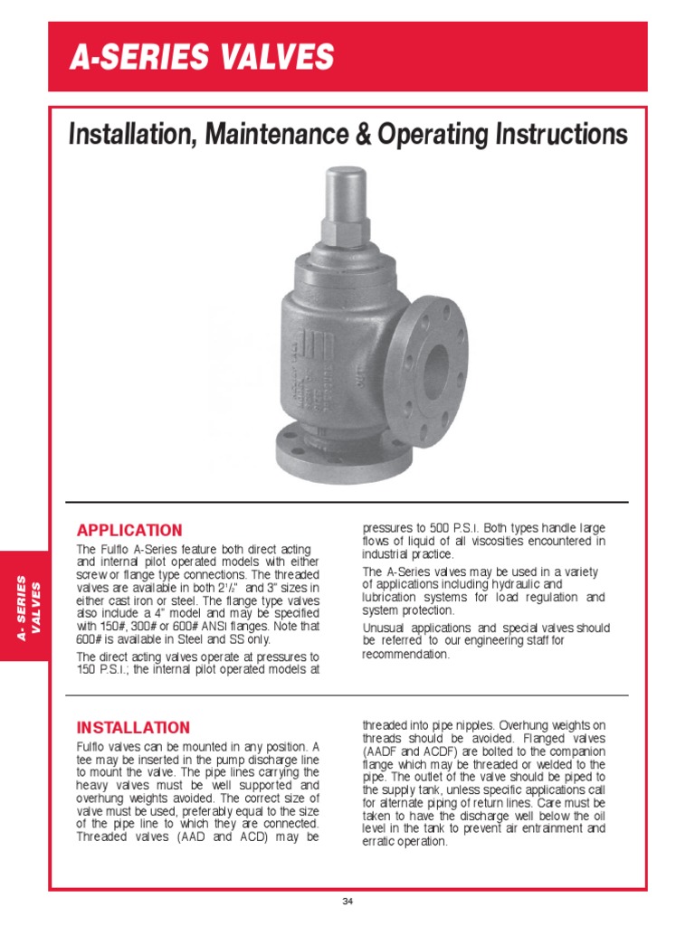 Ful Flo A Series | PDF | Valve | Pipe (Fluid Conveyance)