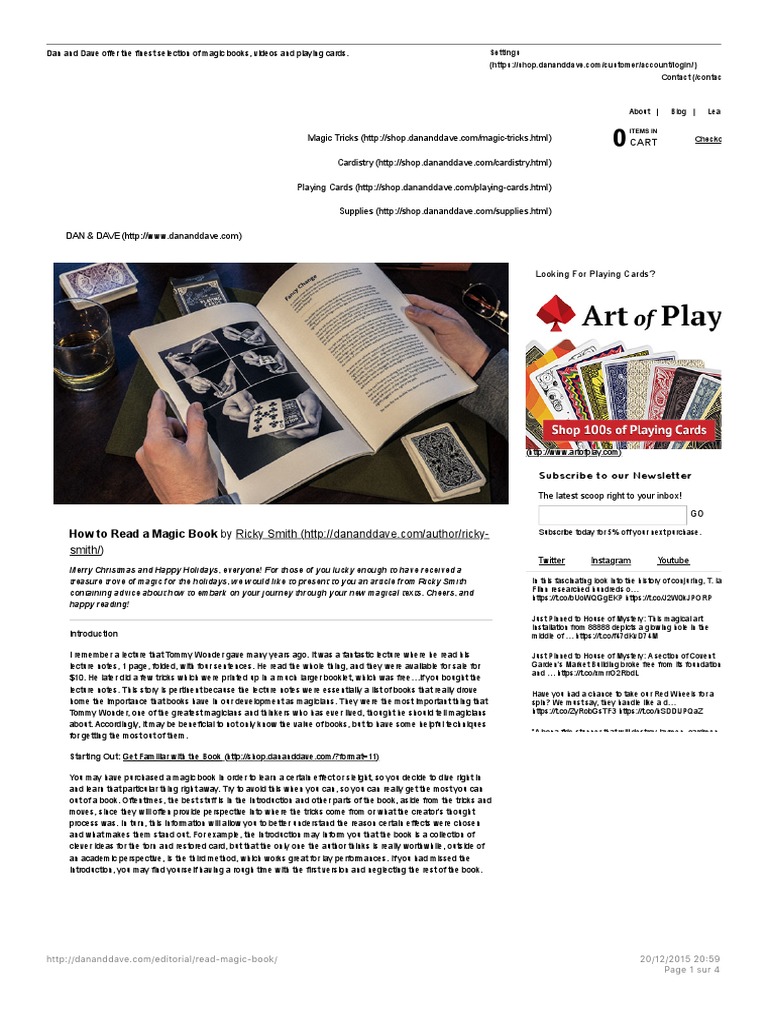 How To Read A Magic Book | PDF | Magic (Illusion)