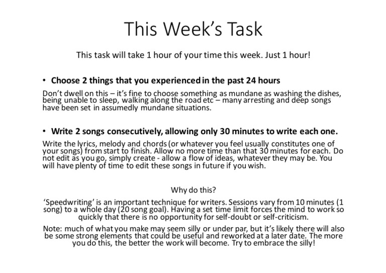 Speedwriting Task | PDF