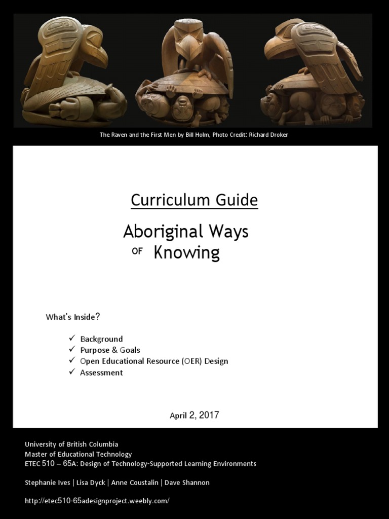Curriculum Guide Aborignal | PDF | First Nations | Learning