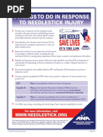 Needle Stick Injury Awareness Poster | PDF