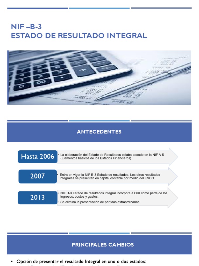 Nif B-3 Estado de Resultados | PDF | Estado de resultados | Estado financiero