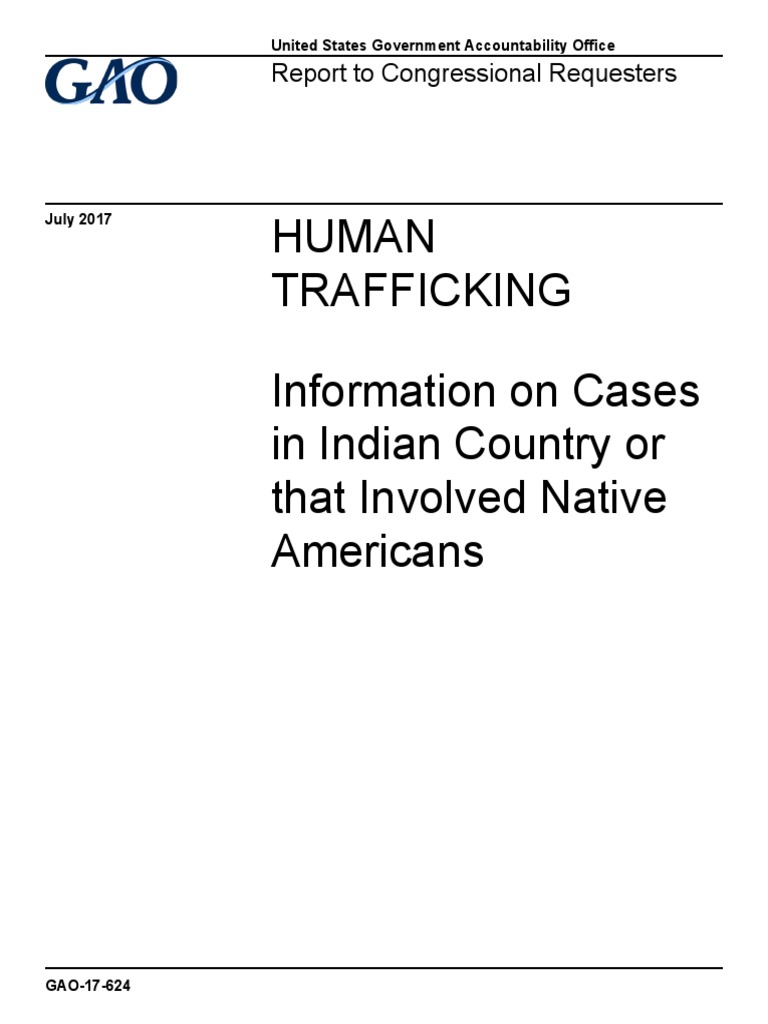 GAO Human Trafficking Report | PDF | Human Trafficking | Victimology