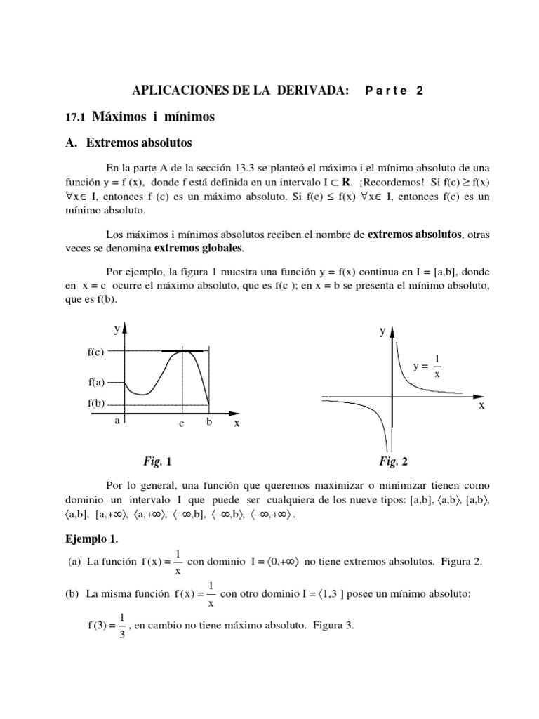 Aplicaciones de La Derivada Parte 02 | PDF | Función continua | Derivado