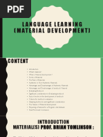 #13 Definition of Materials Development | PDF | Learning | Teachers