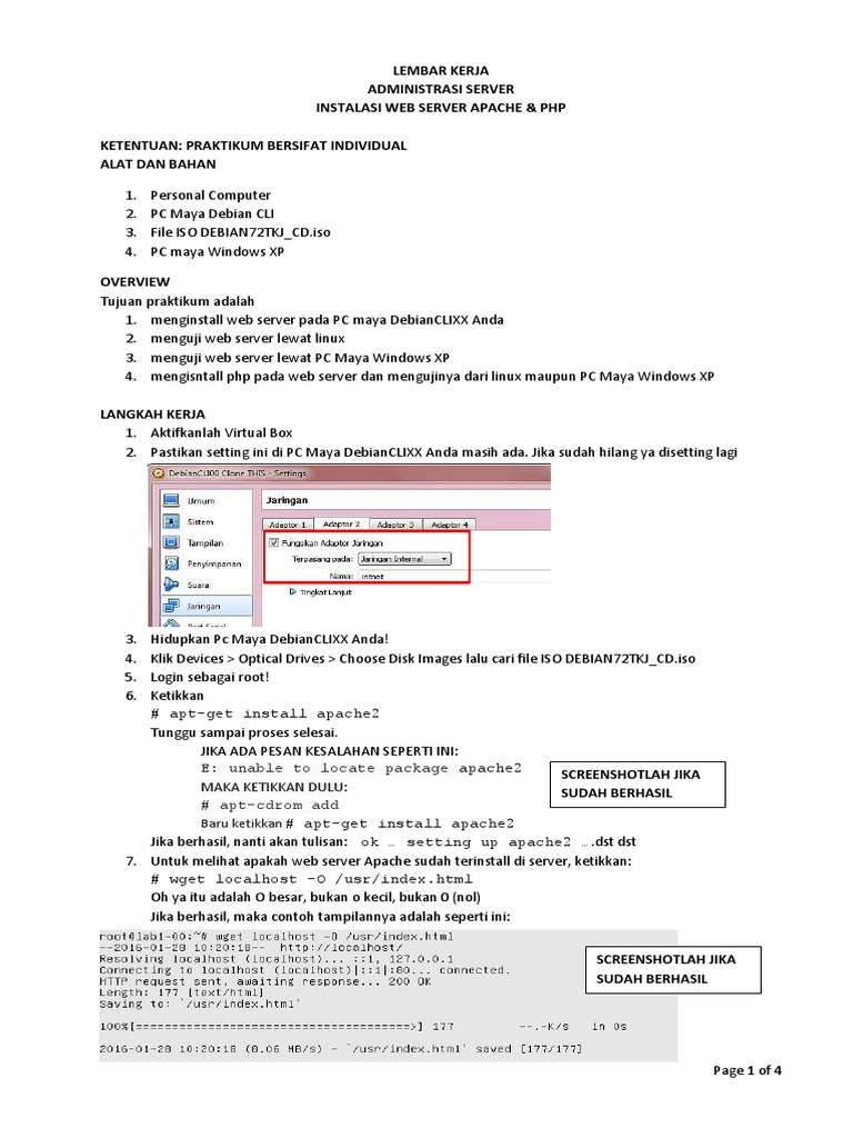 Lembar Kerja As-2 03 Install Web Server | PDF