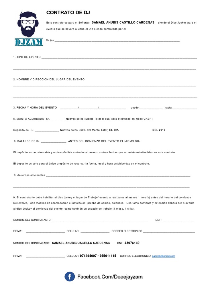 Contrato de DJ | PDF | Science | Tecnología (general)