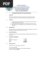 ACTIVITY DESIGN (Blood Letting) | PDF