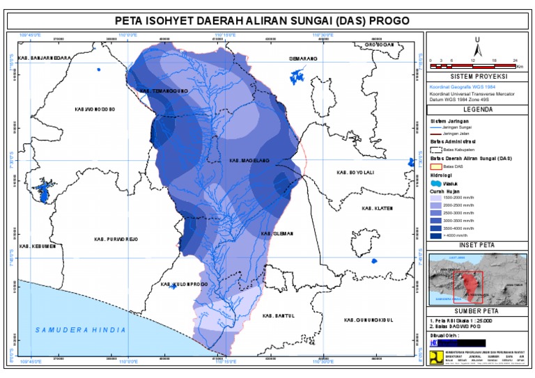 Peta Isohyet DAS Progo | PDF