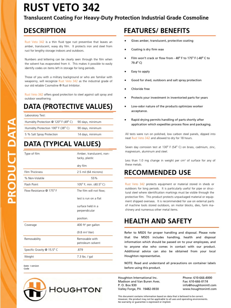 Rust Veto 342 | PDF | Rust | Building Engineering