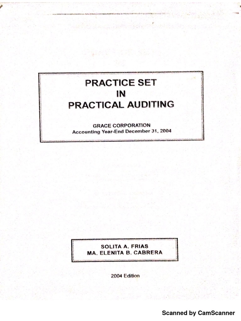 Practice Set in Practical Auditing Part 1 | PDF