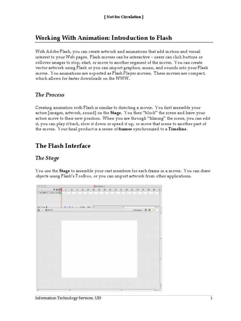 Working With Animation: Introduction To Flash: The Process | PDF ...