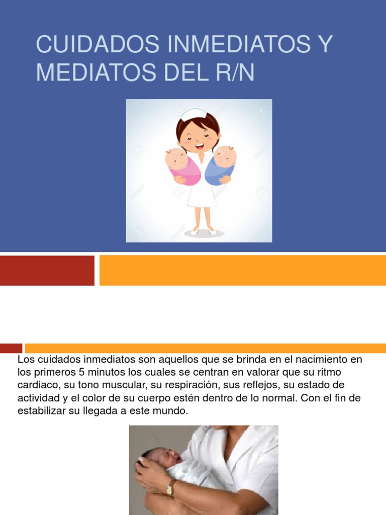 Cuidados Inmediatos y Mediatos en El R.N | PDF | Infantes ...