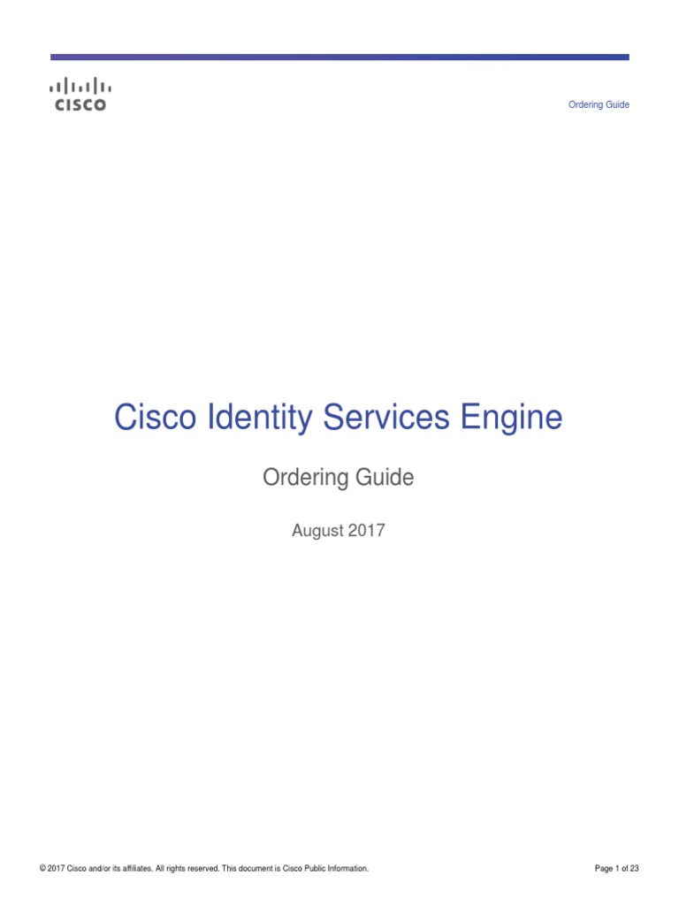 Cisco Identity Services Engine (ISE) OG PDF | PDF | Virtual Private ...