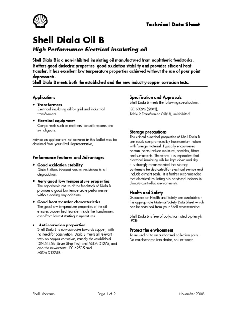Shell Diala b | Transformer | Corrosion