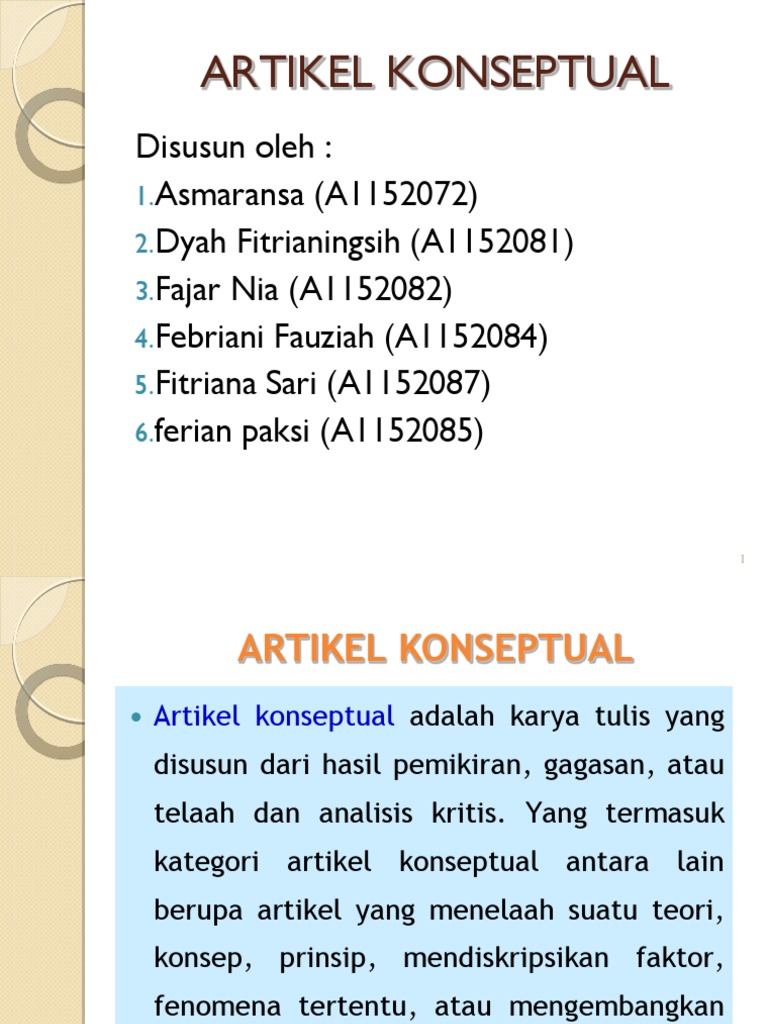 Artikel Konseptual | PDF