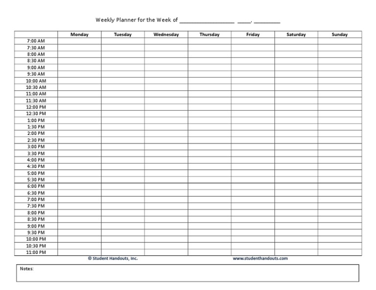 Monday Tuesday Wednesday Thursday Friday Saturday Sunday: Notes | PDF