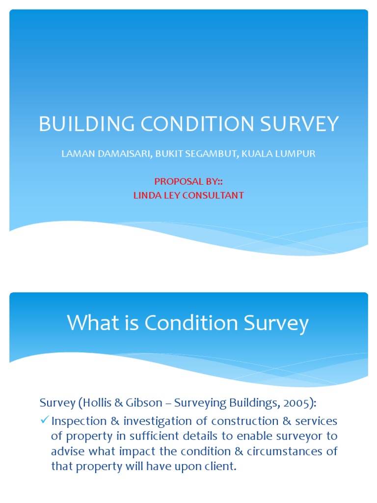 Building Condition Survey Proposal | PDF | Business